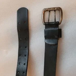 Vintage | Accessories | Vintage Paulith Thick Leather Belt Chunky ...